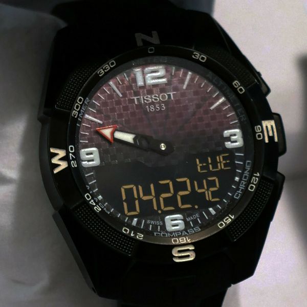 TISSOT BLACK PVD COATED TITANIUM T-TOUCH SOLAR | WatchCharts Marketplace