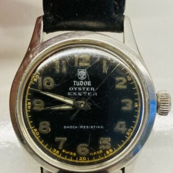 Tudor Oyster Exeter Ref. 4453 17 jewel 30mm Manual Watch | WatchCharts ...