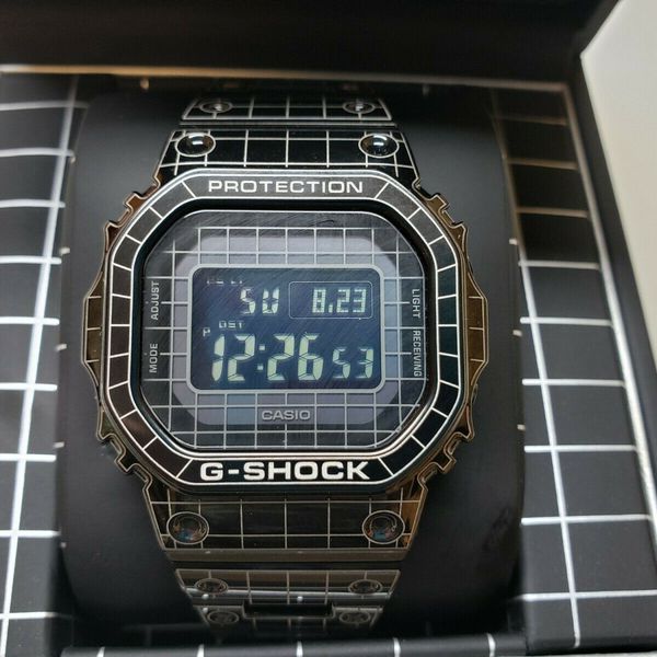 Casio G-Shock Full Meta GMW-B5000CS-1 Solar MultiBand Tron plus FREE ...