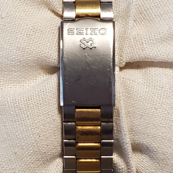 SEIKO SQ 5Y22-6009 Two Tone Quartz Watch - New Battery - Working Great ...