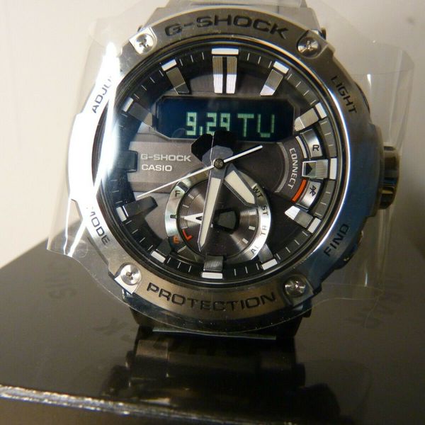 Casio G-Shock G-Steel Carbon Core Guard Bracelet Watch GST-B200-1AER ...