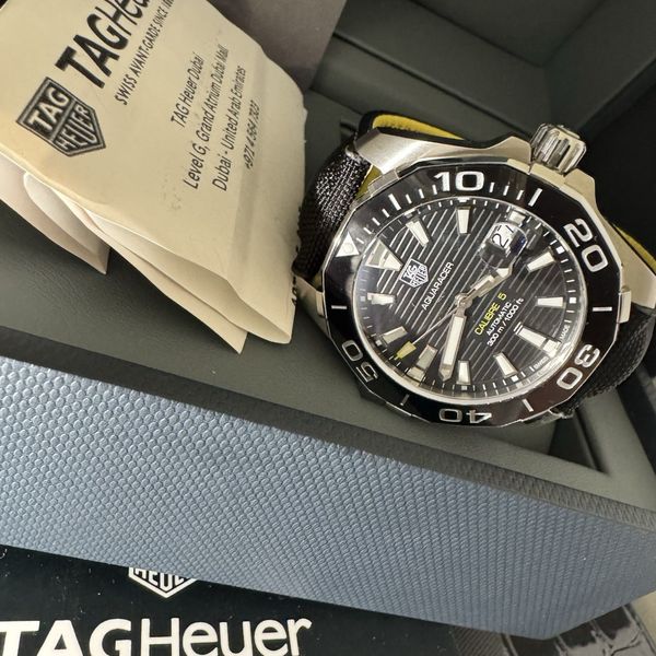 TAG Heuer aquaracer calibre 5 automatic 41mm , WAY211A.Fc6362 ,Receipt ...