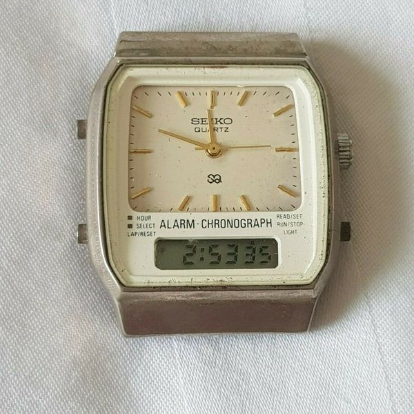 Vintage 1980s Seiko 8621-5020 Japan Ana-Digi Watch parts repair ...