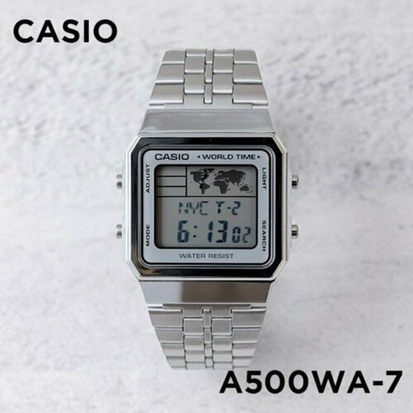 CASIO BASIC DIGITAL Watch World Map A500WA-7 Parallel import from Japan ...