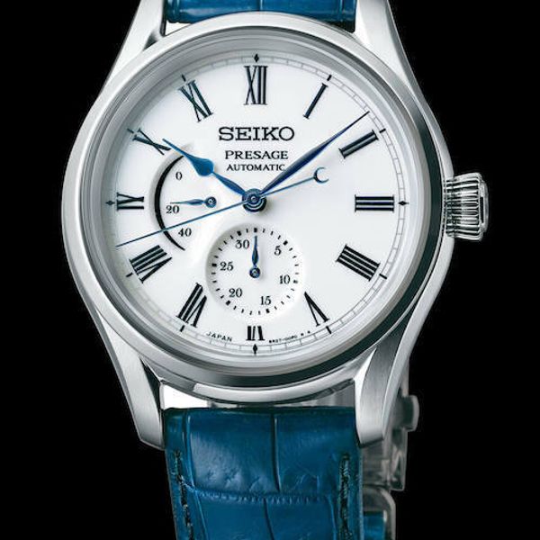 NEW LIMITED EDITION SEIKO PRESAGE LUXE AUTO WHITE ENAMEL DIAL BLUE ... NEW LIMITED EDITION SEIKO PRESAGE LUXE AUTO WHITE ENAMEL DIAL BLUE ...