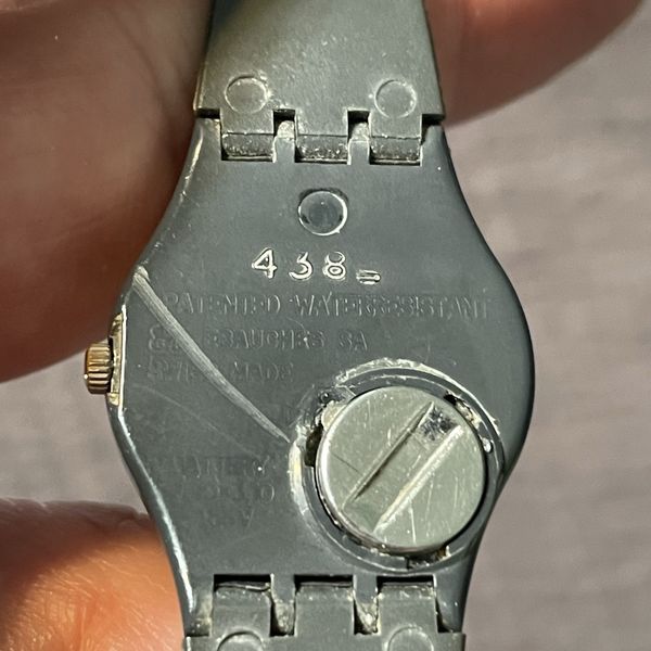 Swatch Watch Ladies MISS PINSTRIPE CHANNEL W/NEW BATTERY | WatchCharts ...