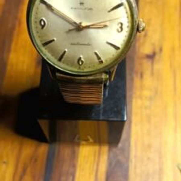 Vintage 1960â s Menâ s Hamilton 10K RGP 34mm Automatic Watch ...