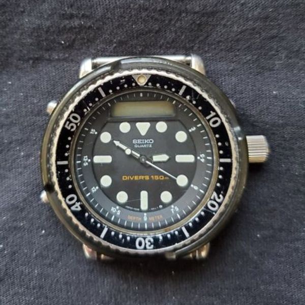 Vintage 1980's SEIKO "ARNIE" Predator Movie Diver’s Watch Analog ...