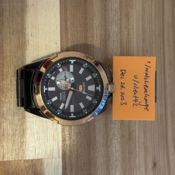 [WTS] Seiko 5 Sports SSA174J1 4R37 50th Anniversary Black Brown Automatic - $195 | WatchCharts ...
