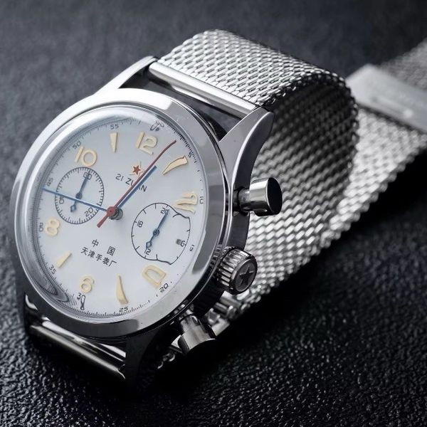 Seagull 1963 21 Zuan Pilot watch 40 mm Mechanical Quartz movement ...