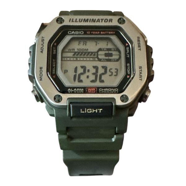 Casio LED Illuminator 10-Year Battery 1/100 Second Stop Watch Men's ...