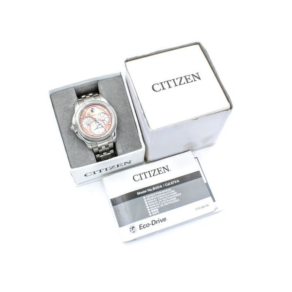 Citizen Eco-Drive Moon Phase Day/Date Stainless 42mm Men's Wristwatch # ...