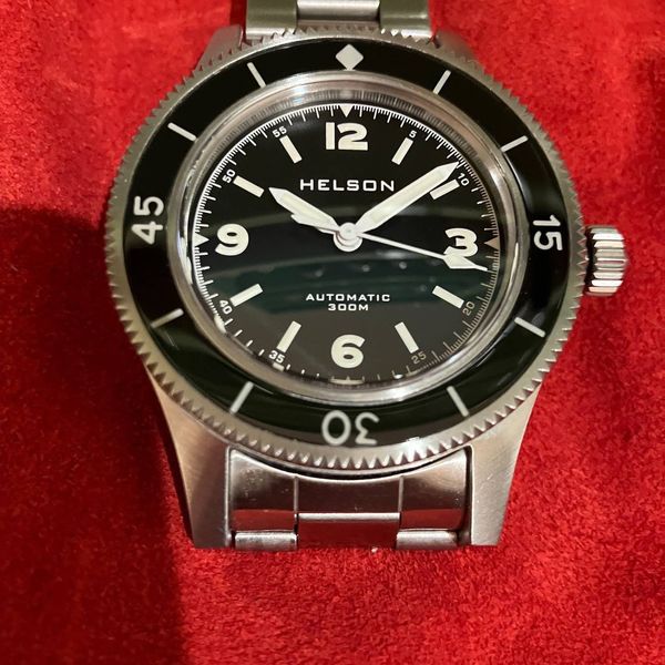 Helson Skindiver Steel - No Date, Numbers Dial, C-3 Luminous - BEST 50 ...