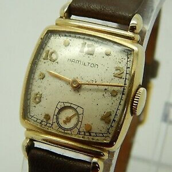 Vintage 1965 Hamilton "Wadsworth" 14K Gold Filled Watch 19 Jewels Cal ...