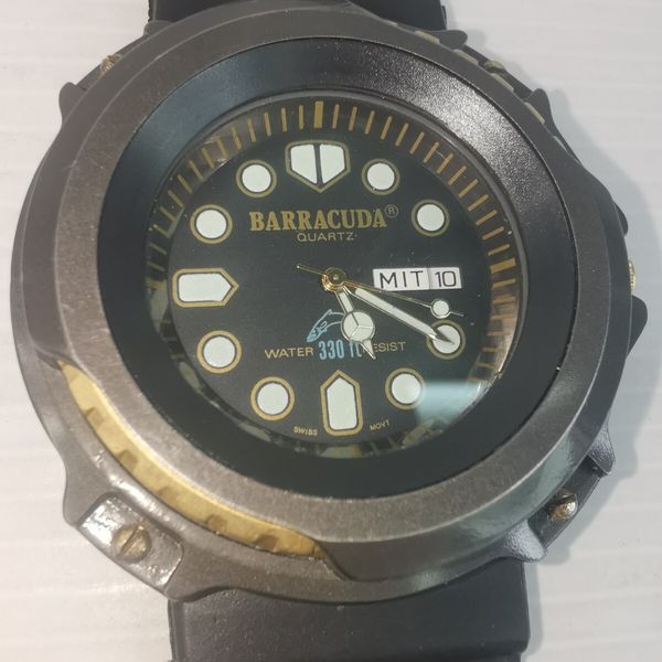 Barracuda by Bulova Quartz Diver Water Resist 330 ft Swiss Movt 46mm ...