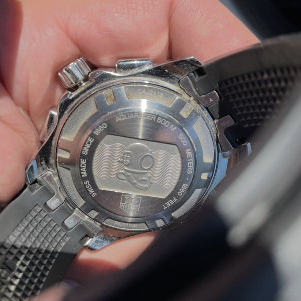 TAG Heuer Aquaracer Chronograph Calibre 16 Automatic Rubber & Steel ...
