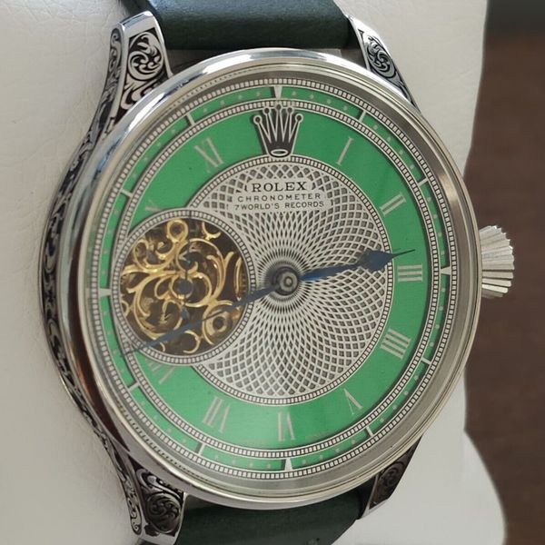 Vintage Swiss Skeleton Watch 48mm Vintage Rolex Pocket Watch 1925 ...