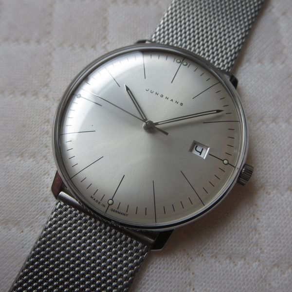 Junghans Max Bill 38mm 41/4463.48 made in Germany w/Box Paper 2023-2024 model | WatchCharts ...