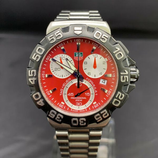 Tag Heuer Formula 1 CAH1112.BA0850 F1 Red Chronograph Men's Watch ...