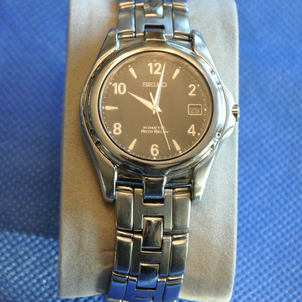 Seiko Kinetic Auto Relay 5J22-0B69 Mens Black Dial Watch | WatchCharts