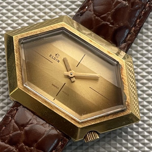 [WTS] Rare Elgin Hexagon - Diamond-Cut Glass - Gradient Dial - $145 ...