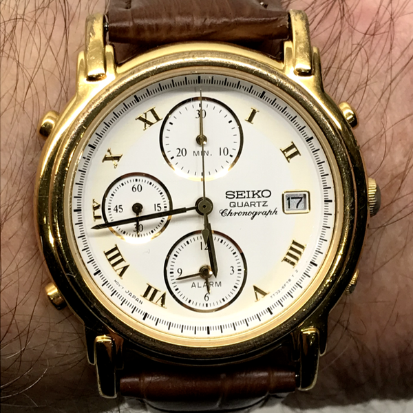 Vintage Seiko Quartz Alarm Chronograph 7T32-6F00 -New Strap -Clean -New Battery | WatchCharts ...