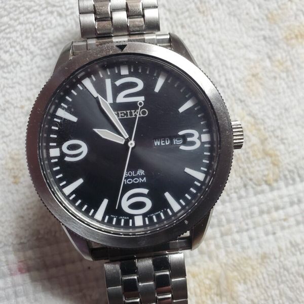 Seiko,Solar Quartz Black Dial ,SNE329 | WatchCharts Marketplace