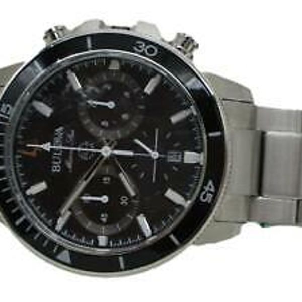 Bulova Men's 96B272 Chronograph Marine Star Stainless Steel Bracelet ...