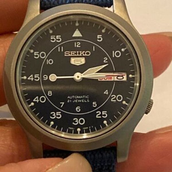 Seiko 5 SNK807 Blue Automatic Watch | WatchCharts