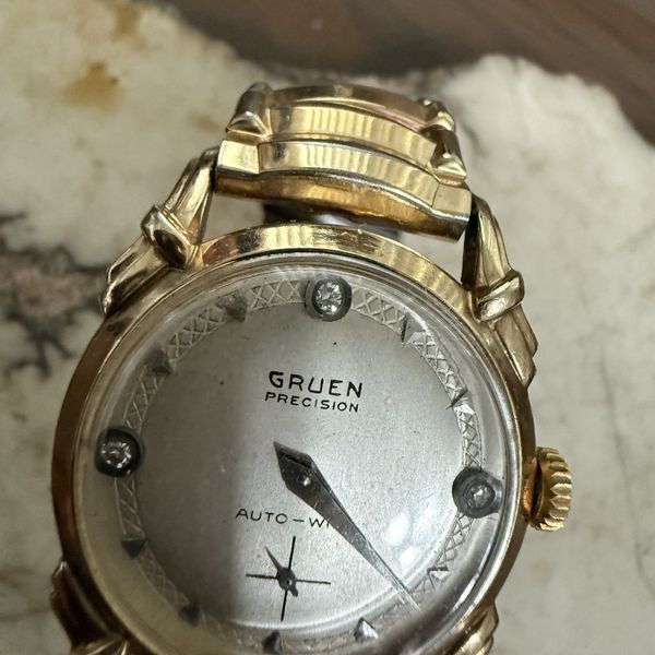 Menâ s Gruen Watch Precision Automatic Gold Filled Auto-wind ...