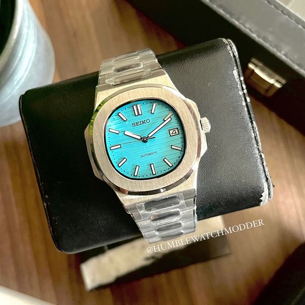 [IN STOCK] Seiko Tiffany Nautilus Mod | WatchCharts Marketplace