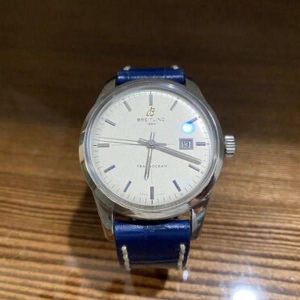 Breitling Transocean with Premium Blue Strap, Box, Certificate And ...