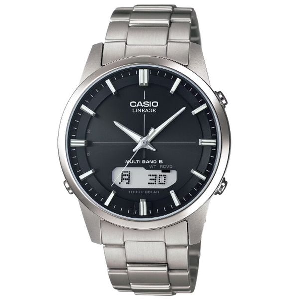 CASIO LINEAGE LCW-M170TD-1AJF Titanium Solar Radio Analog Digital Men ...