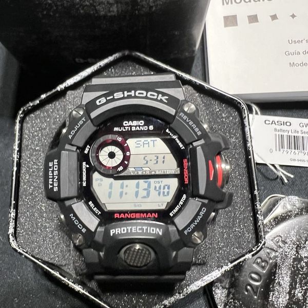 G-SHOCK GW-9400-1 RANGEMAN MASTER OF G TRIPLE SENSOR DIGITAL WATCH ...