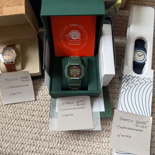 [WTS] Hodinkee Online Ceramics Green G-shock & Hodinkee Swatch ...