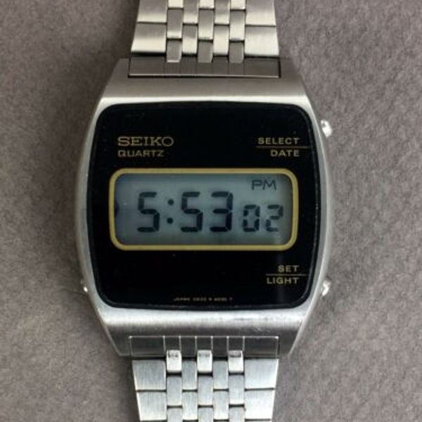 Vintage Seiko Quartz Digital Watch 0432-4030-G Stainless 1970’s ...