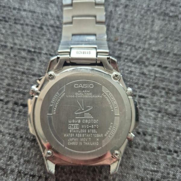 Men's Casio WVQ-570 Waveceptor Chronograph Watch - 100m | WatchCharts ...