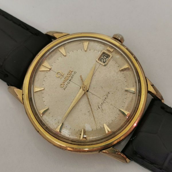 Vintage OMEGA Geneve Automatic Pie Pan 14703 SC 61 - Cal Ω 562 Gold ...