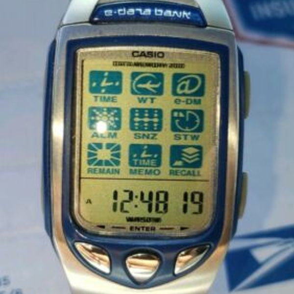 CASIO e-databank EDB-701 (2618) 30mm case | WatchCharts Marketplace