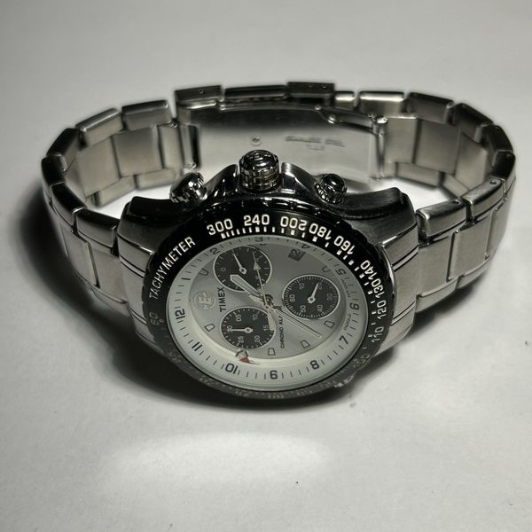 Timex Expedition Quartz Chronograph 42mm Multifunction Panda Dial Menâ ...