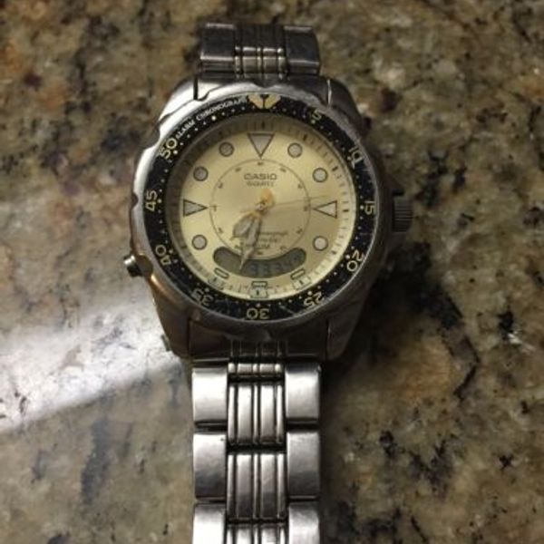 Vintage CASIO AD-520 (388) "SMILEY" JAPAN H 42mm Dive watch ...