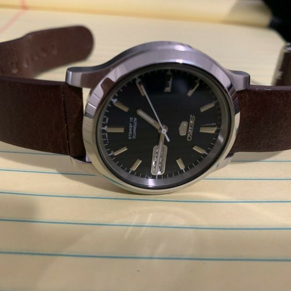 Seiko 5 SNK793 With Leather Strap | WatchCharts Marketplace