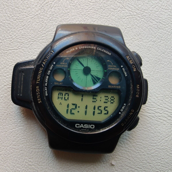 Casio CPW-310 Quartz Islamic Prayer Qibla Compass 1044 Vintage Men’s ...