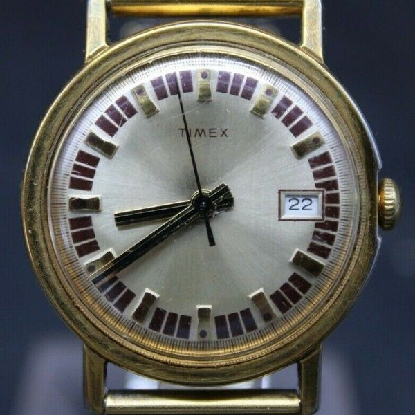 VINTAGE TIMEX 1974 WRIST WATCH 33.2mm 18mm LUG WIDTH (R3C2 ...