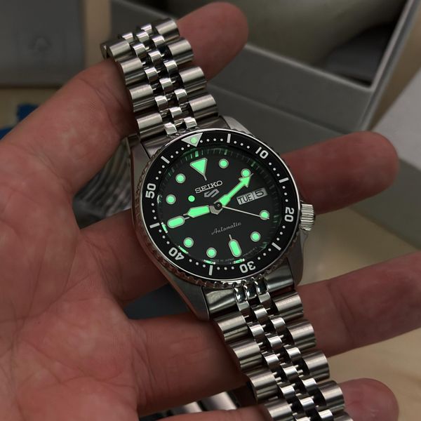 [WTS] Seiko 5 Sports 38mm Black SRPK29 with Diver Bezel mod and Uncle ...