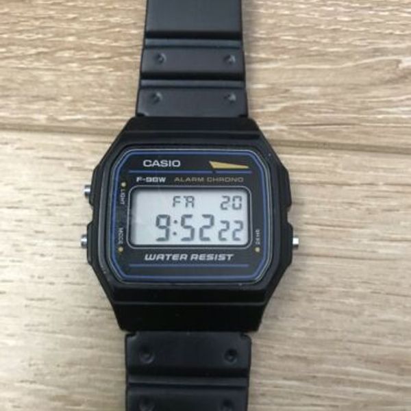 RARE VINTAGE CASIO LCD F-98W MODULE 593 WATCH | WatchCharts Marketplace