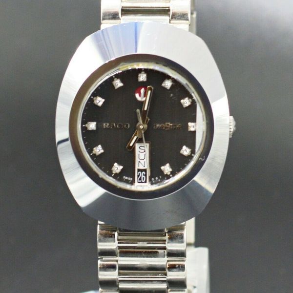 VINTAGE RADO DIASTAR SWISS AUTOMATIC 648.0408.3 DIAMOND BLACK DIAL MEN'S WATCH | WatchCharts ...