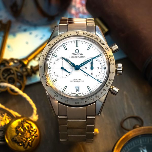 FSOT: Omega Speedmaster ‘57 Titanium Co-Axial Chronograph White Dial ...