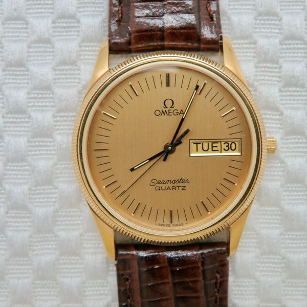 1984 Omega Seamaster Quartz 33 mm Wristwatch Cal.1437 - 196.0272 ...