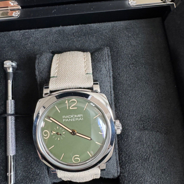 Panerai Radiomir 1940 Green Dial Steel Micro-Rotor Automatic PAM995 ...